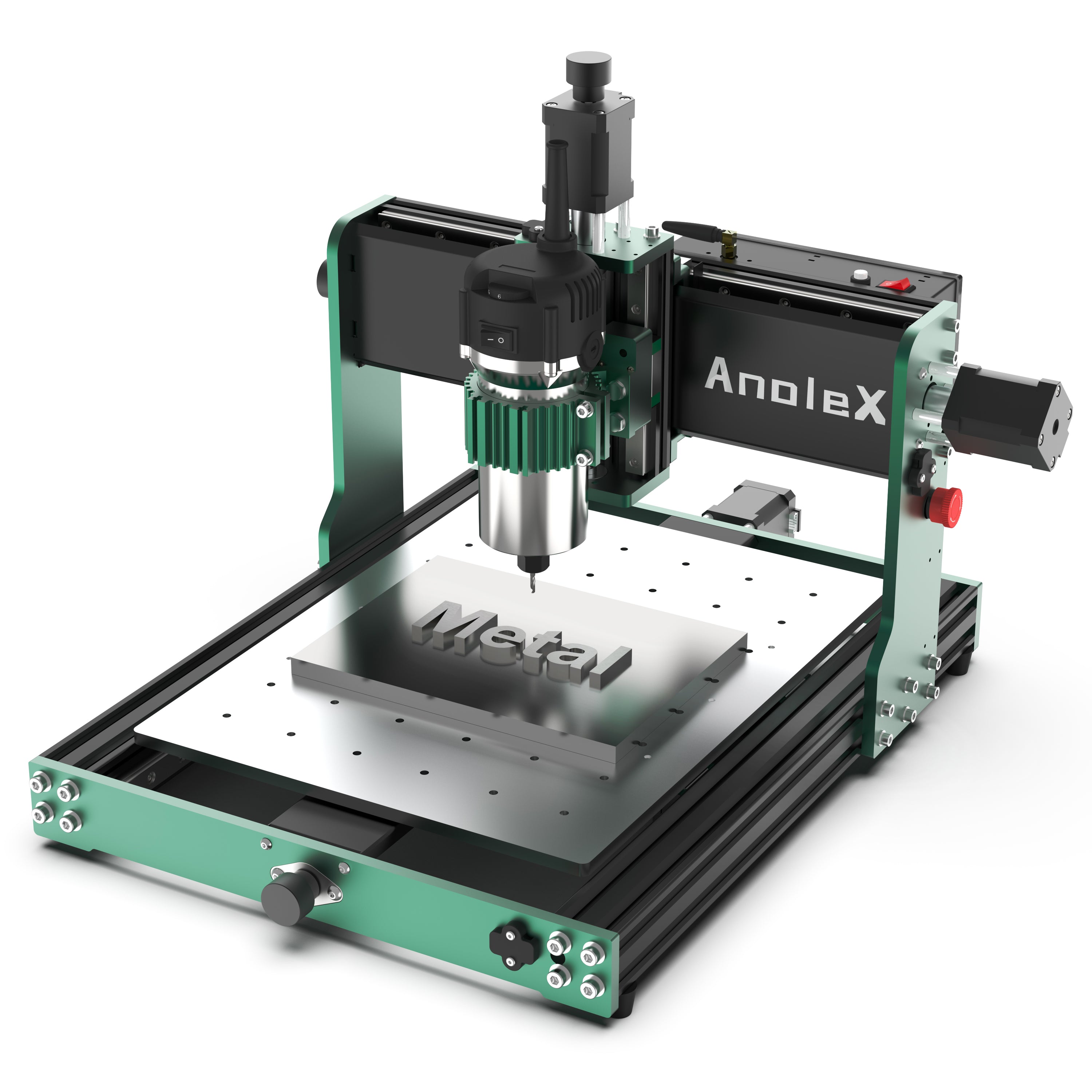 AnoleX CNC Router Machine 3030-Evo Max, All-Metal XYZ Axis Dual Steel